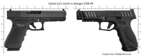 Glock G21 Gen4 Vs Stoeger Str 9f Size Comparison Handgun Hero