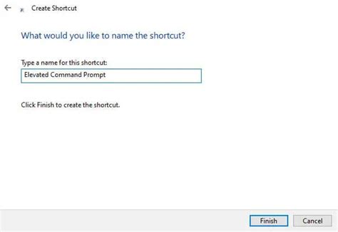 How To Create Elevated Command Prompt Shortcut In Windows 10