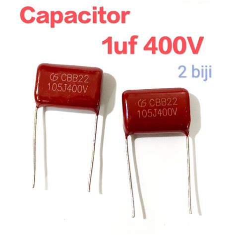 2 Biji 1uf 400v Capacitor 10uf Capacitor 400v P20 Pcb Board 105j 400v