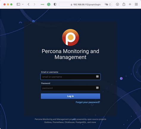 Percona Monitoring And Management Test Drive Using VirtualBox And SSH Tunnels