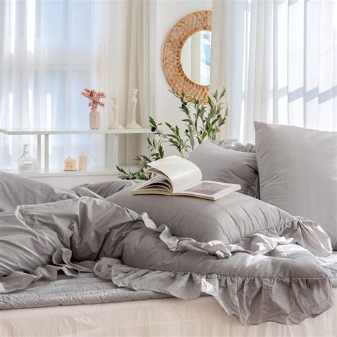 고밀도 수피마 코튼 100수 부드러운 프렌치프릴 간절기 여름이불 호텔 알러지 차렵이불세트 3colorsssqklkek 1678849786 그래이불