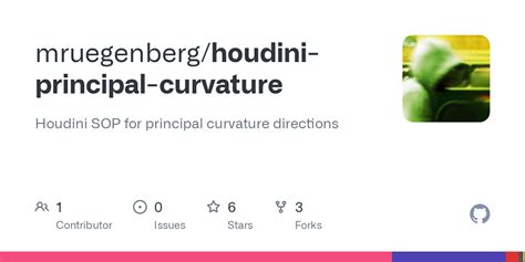 Github Mruegenberg Houdini Principal Curvature Houdini Sop For Principal Curvature Directions