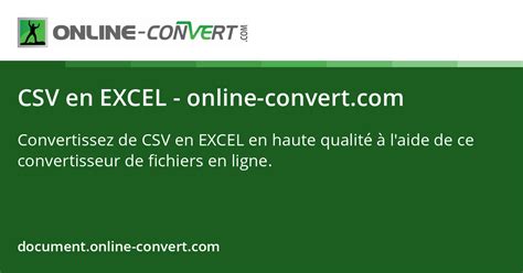 Csv En Excel Online
