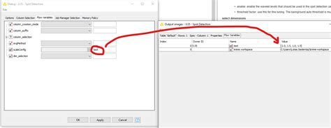 Using Flow Variables With The Spot Detection Node Knime Extensions Knime Community Forum