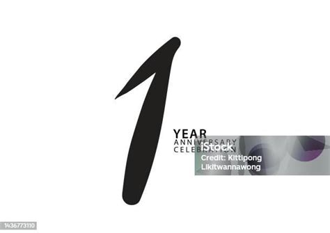 1 주년 기념 블랙 컬러 로고 타입 벡터 1 숫자 디자인 1 번째 생일 초대장 로고 번호 디자인 벡터 일러스트 레이 션 2022년에 대한 스톡 벡터 아트 및 기타 이미지