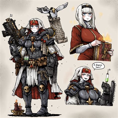 Adepta Sororitas Warhammer K Drawn By Octosoup Danbooru