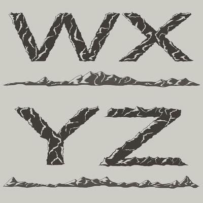 Rock Font Vector Art Icons And Graphics For Free Download