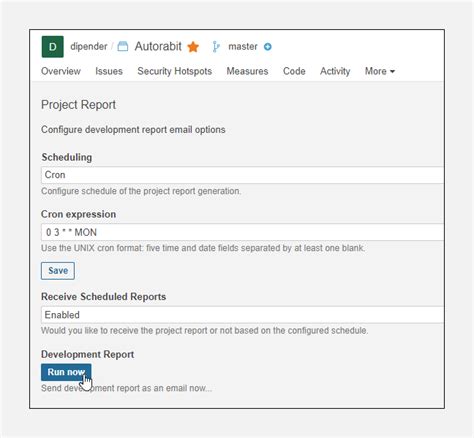 Scheduled Reports Autorabit Knowledge Base
