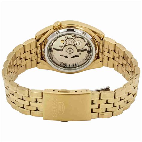 Seiko Series 5 Automatic Gold Dial Mens Watch Snk366 Seiko