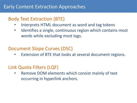 ppt exploring structure and content on the web extraction and