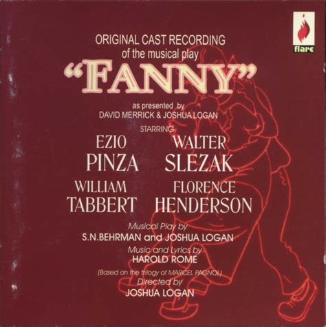 Ezio Pinza Walter Slezak William Tabbert Florence Henderson Fanny 2007 Cd Discogs