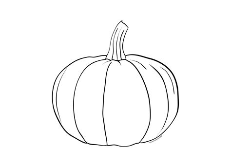 Free Printable Pumpkin Coloring Page