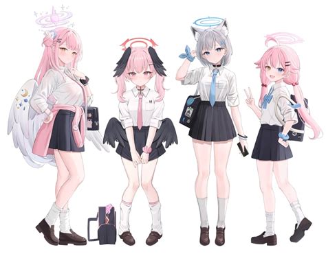 Shiroko Hoshino Mika And Koharu Blue Archive Drawn By Hiyayo25