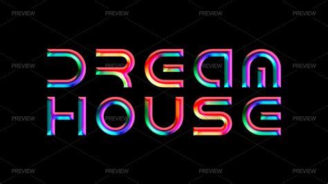 colorful chrome text effect graphics motion array