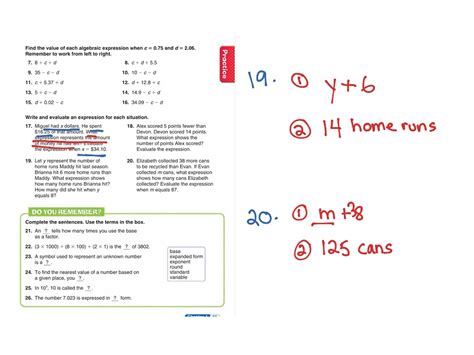 1 11 evaluating addition and subtraction expressions math showme