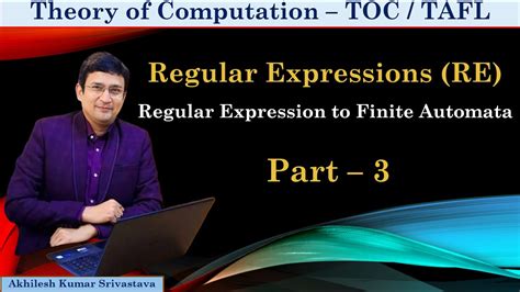 Regular Expression To Finite Automata Part 36 Youtube