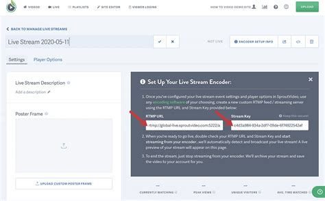 How To Live Stream With Sproutvideo Sproutvideo Support Knowledge