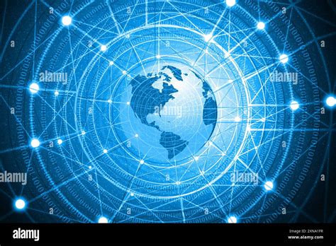 Global Communication Network Global Data Connection Concept Social