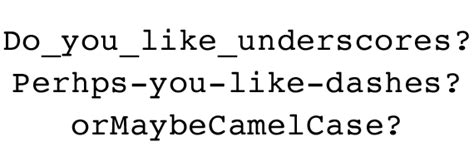 New Poll Hyphens Underscores Or Camelcase Css Tricks