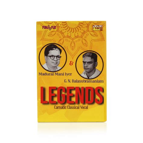 Legends Carnatic Classical Vocal Usb Music Stick Mani Iyegnbalasu