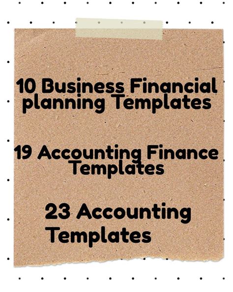 Excel Business Templates Bundle Financial Planning Accounting