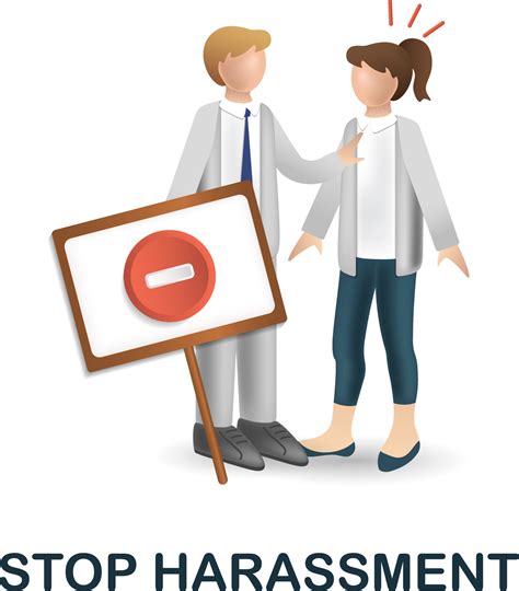 Stop Harassment Icon 3d Illustration From Harassment Collection