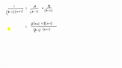 SOLVED For Each Equation Determine The Constants A And B That Make The Equation An Identity 1