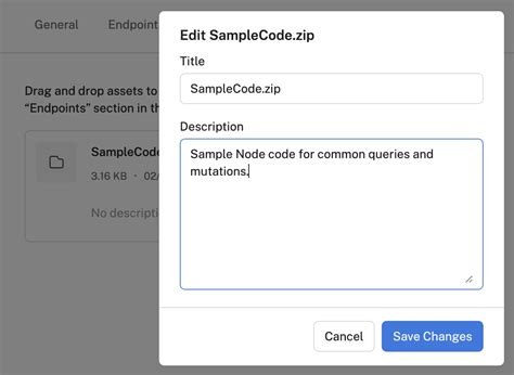 Hub Listing Assets Tab