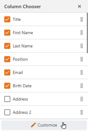 List View Columns Customization Xaf Cross Platform Net App Ui Web Api Devexpress