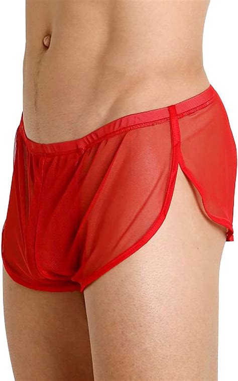 Herren Bikini Slip Trunks Geschmack Slip Seide Sexy Sportunterwäsche Body Slips Shorts