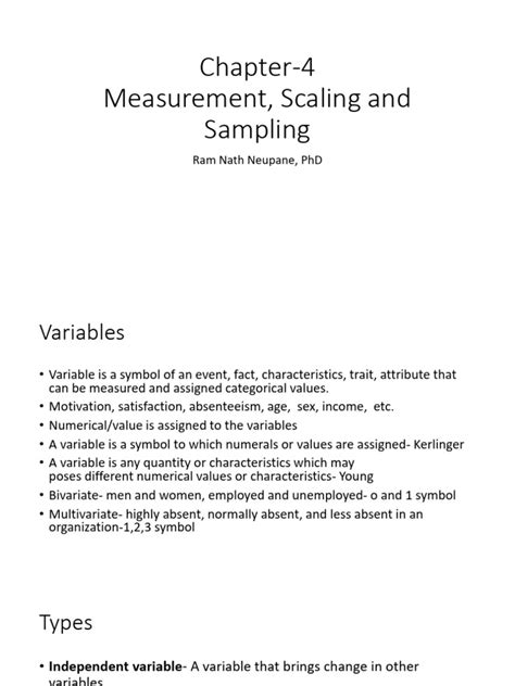 chapter 4 measurement and sampling pdf validity statistics