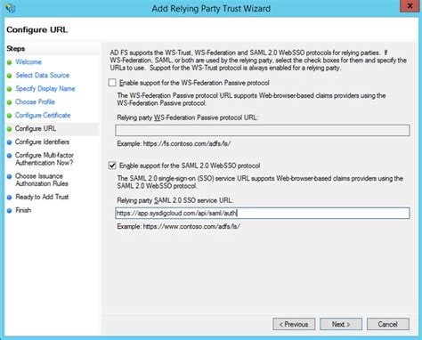 Adfs Saml On Prem Sysdig Docs