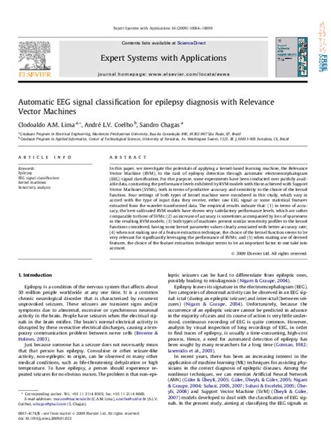 Pdf Automatic Eeg Signal Classification For Epilepsy Diagnosis With