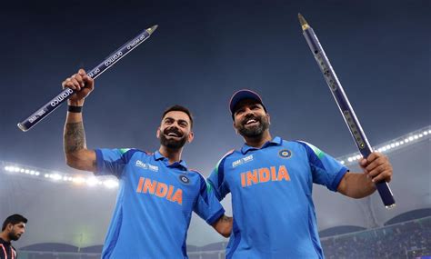 CT 2025: WATCH- Rohit Sharma and Virat Kohli play dandiya with stumps ...