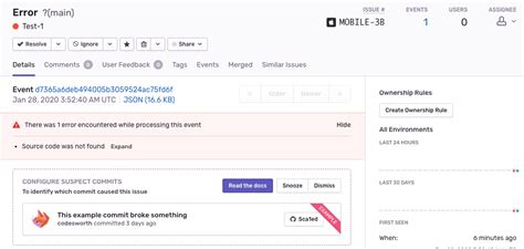 Source Code Was Not Found Issue Getsentry Sentry React Native