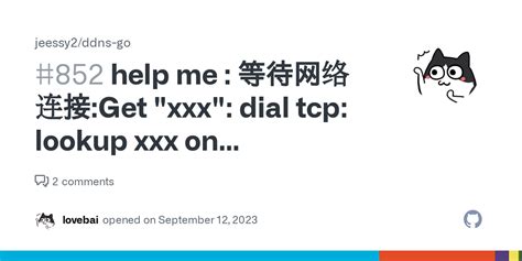 help me 等待网络连接 get xxx dial tcp lookup xxx on 127 0 0 1 53 read