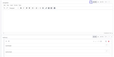[not possible] auto translate in array declined features squidex