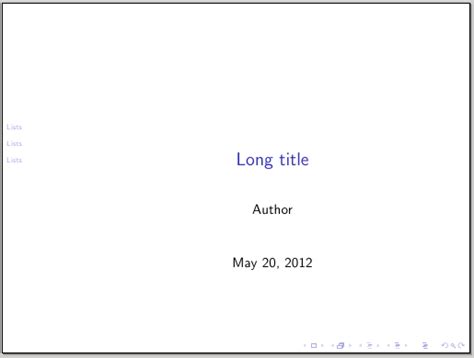 Beamer Why Sidebar Toc Lists A Section With Paused Items Many Times
