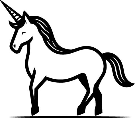 Unicorn Images Black And White