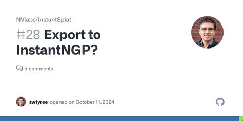 Export To InstantNGP Issue NVlabs InstantSplat GitHub