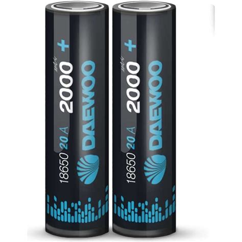 Аккумулятор DAEWOO 18650 3.7В Li-Ion 2000мА.ч 20А Box-2 (уп.2шт ...