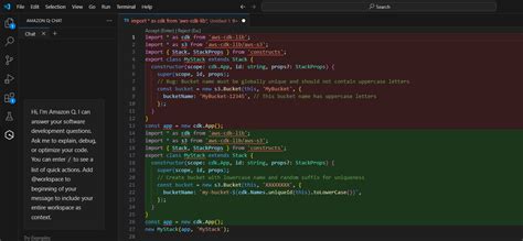 Chatting Inline With Amazon Q Developer Amazon Q Developer