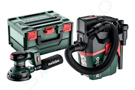 Metabo Gereedschap 18v Accu Excenterschuurmachine En Industriële Stofzuigerset Zonder Accu En