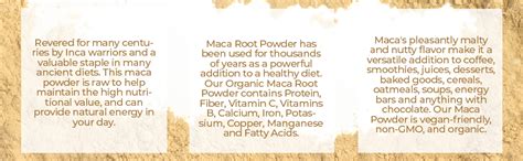 Healthworks Maca Powder Raw 8 Ounces Certified Organic Flour Use