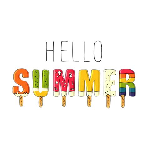 Надпись лето на английском рисунок