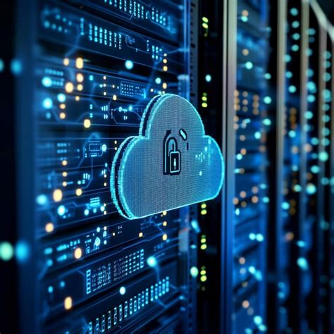a visual of cloud hosting security features including data encryption