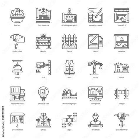 Architecture Icon Pack For Your Website Design Logo App And User