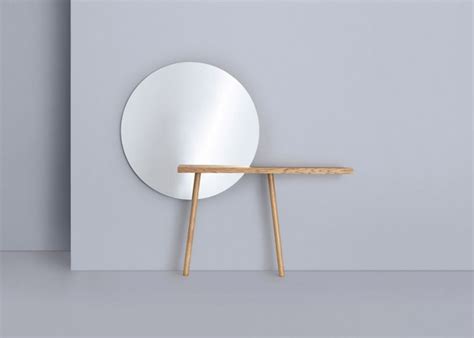 Florian Schmids Two Legged Tables Intersect With Mirrors