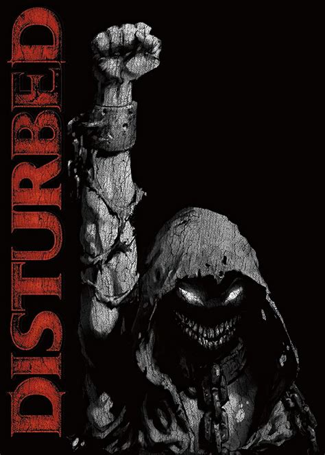 Disturbed Band Logo With Fiery Demon Poster Picture Metal Print