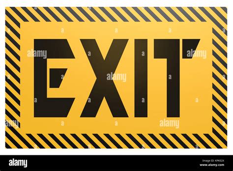 Banner With Exit Word Stock Photo Alamy
